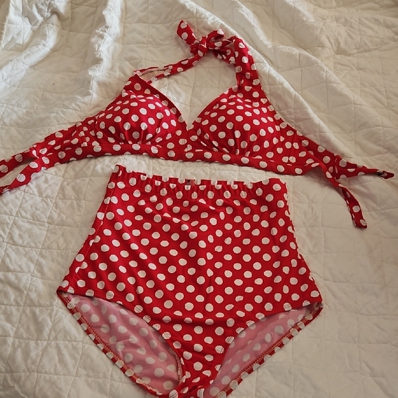 Swimsuits For All | Swim | Swimsuits For All Red And White Polka Dot ...